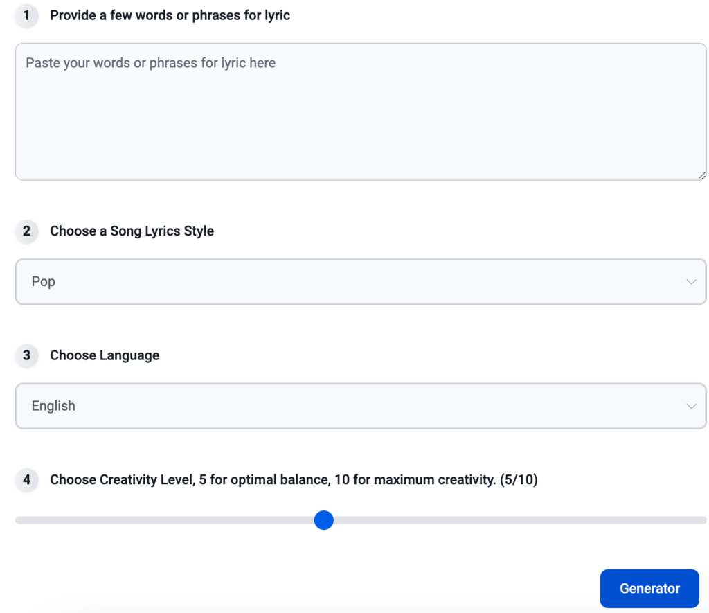 Best Free AI Song Lyrics Generator - Songwriter Write a Song Easy