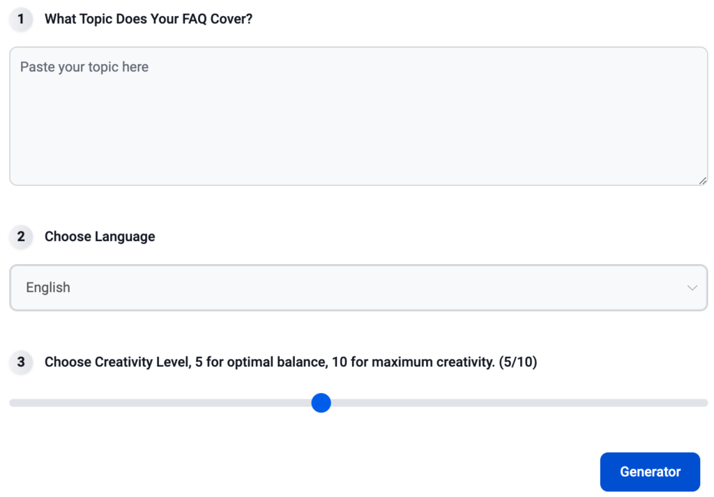 AI FAQ Generator-The Future of Question & Answer Creation