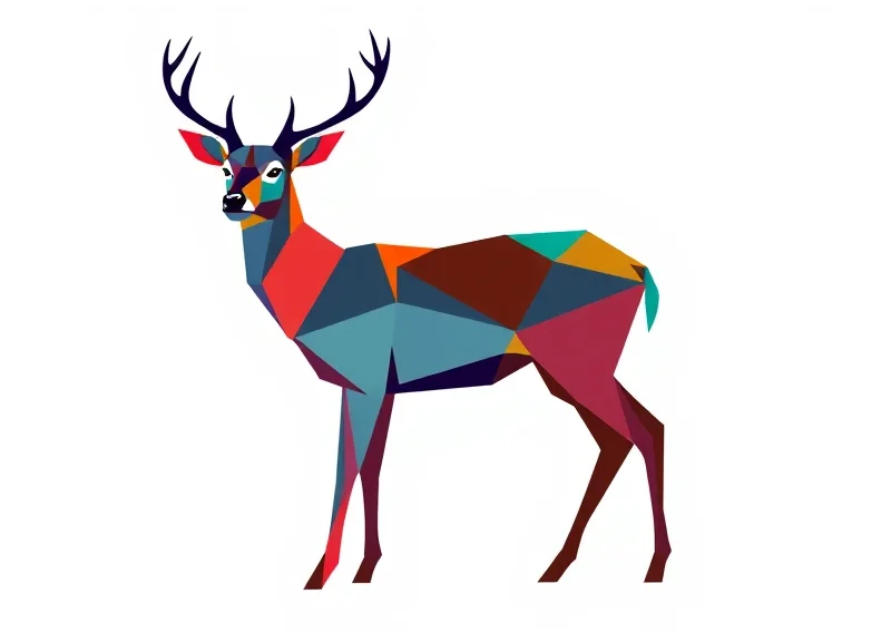 Free AI Geometric Fauna: Bold Abstract Animal Art Generator
